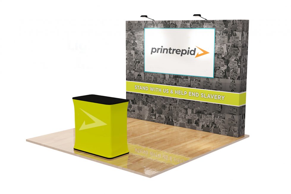 Fabric Pop Up Display (Velcro) – Straight | Printrepid